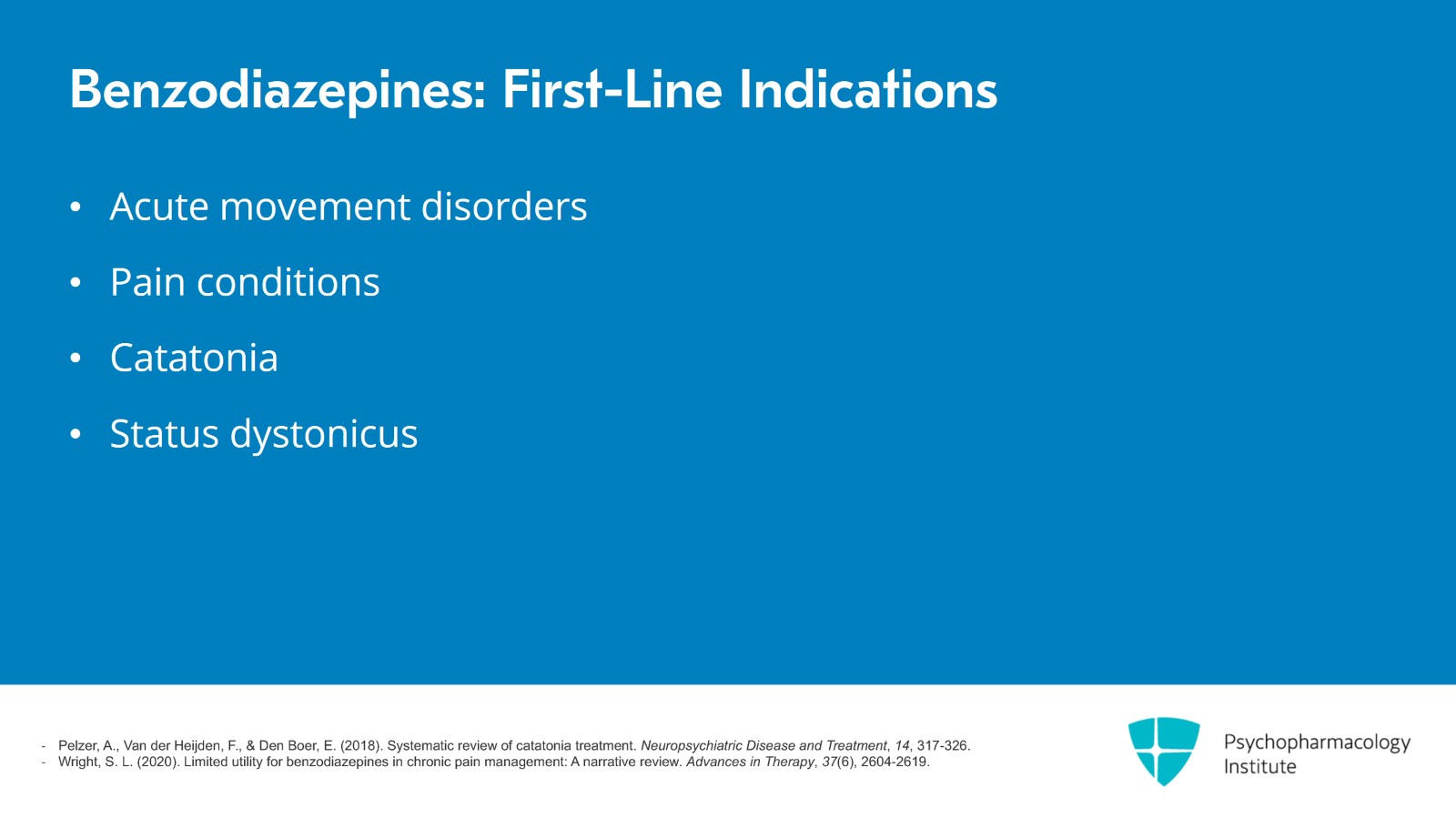 Appropriate Benzodiazepine Use: Indications and Optimal Selection ...